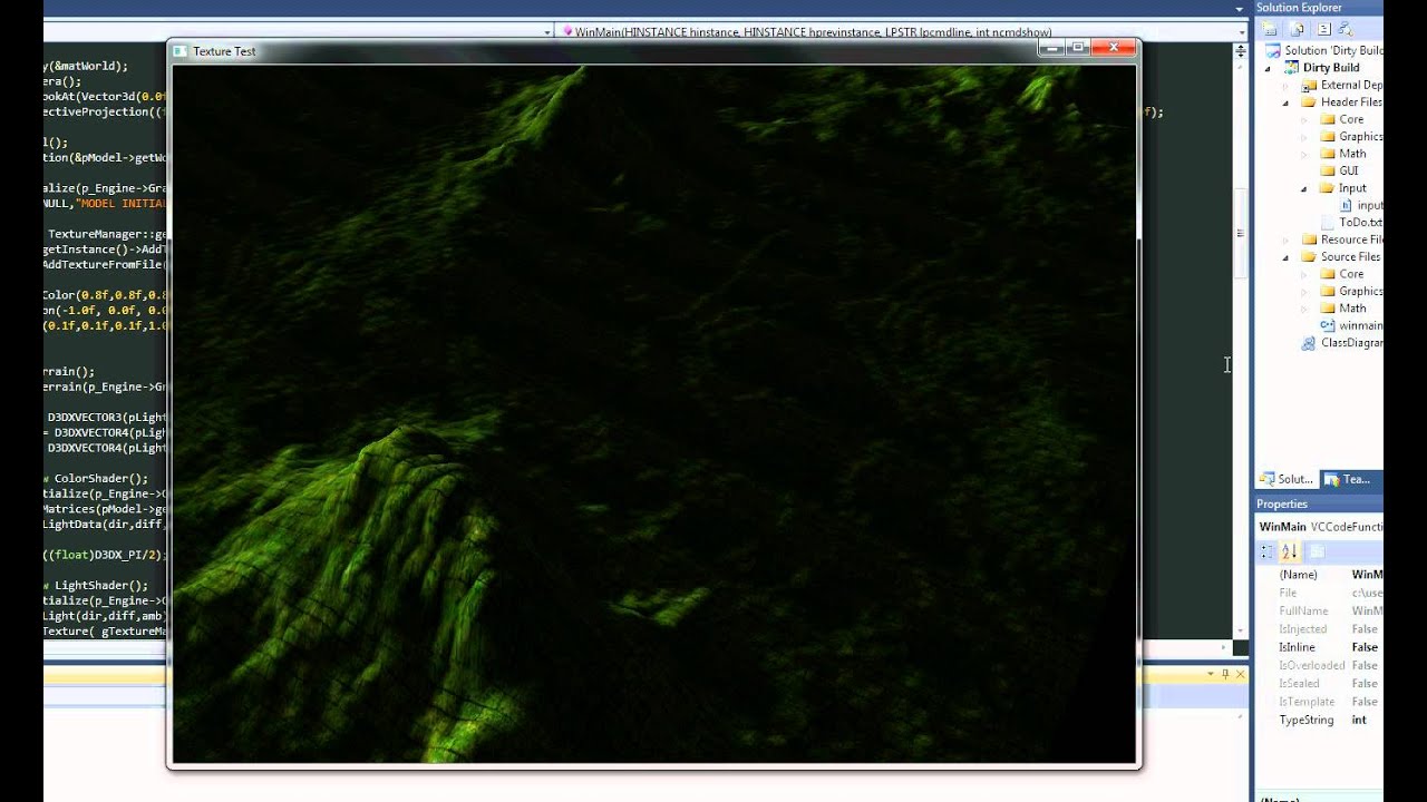 Direct3d 10 terrain - custom math library test - YouTube