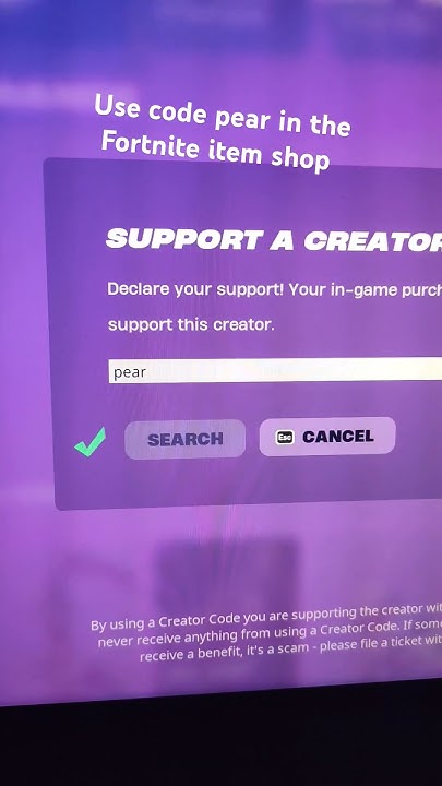 use code pear in the Fortnite item shop - YouTube