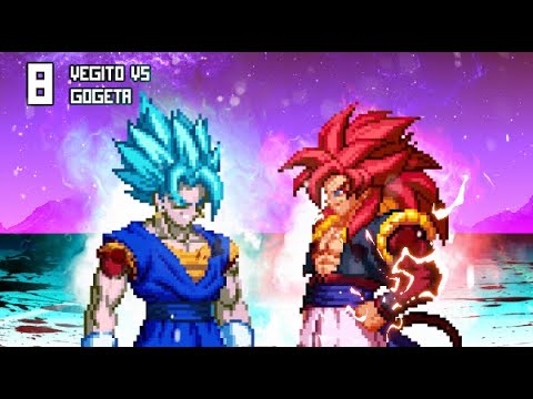 [What-If 8] Super Saiyan 4 Gogeta VS Super Saiyan Blue Vegito.