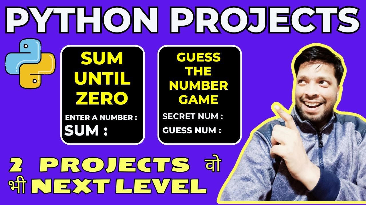 2 Fun Python Projects with Loops 🔁 | Guessing Game + Sum Until 0 - YouTube