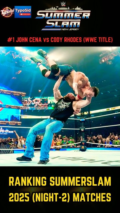 Ranking Every SummerSlam 2025 Night-2 Match (WORST to BEST) #wwe #summerslam - YouTube