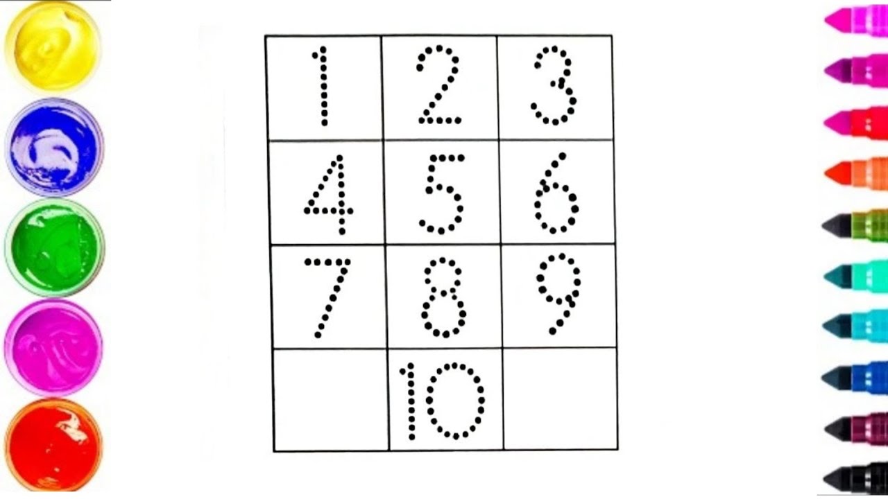 Counting Numbers | write and read numbers | 123 learning for kids | 1 ...