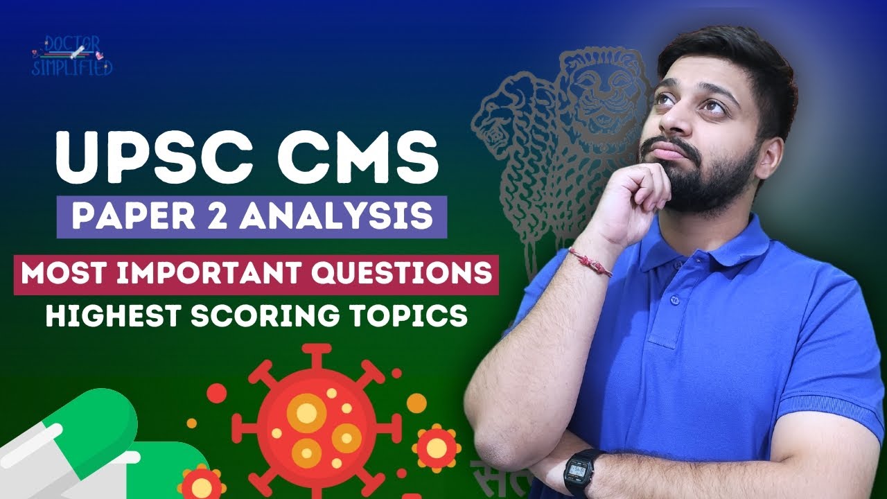 UPSC CMS Paper 2 detailed analysis - YouTube