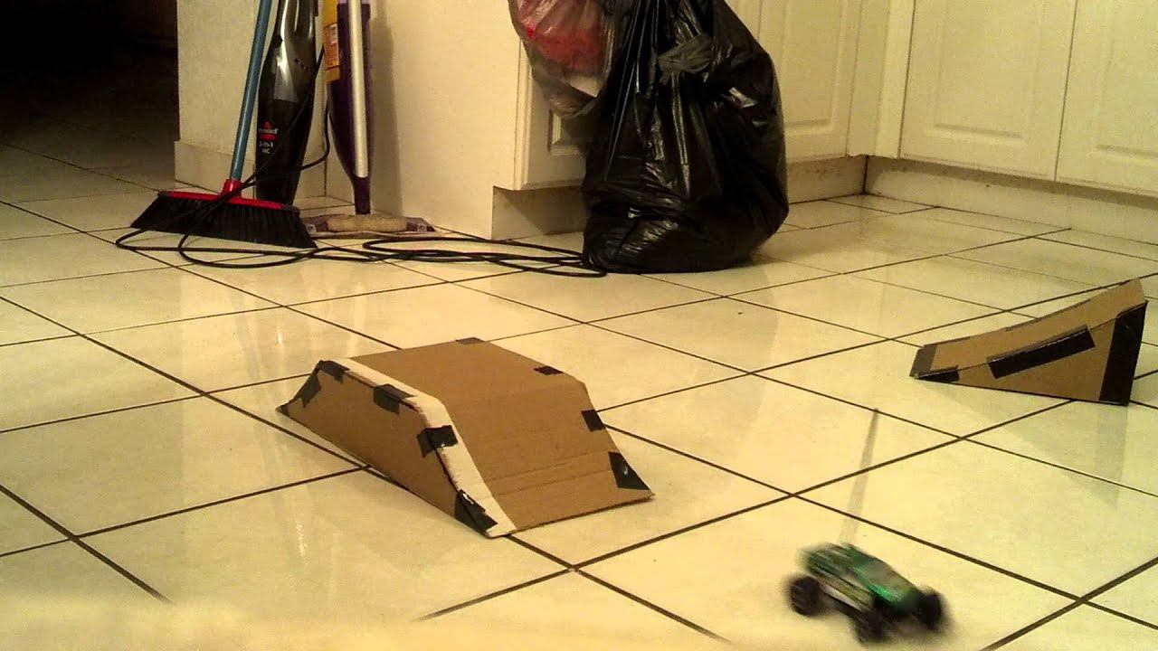 Micro T with cardboard ramps 2 - YouTube