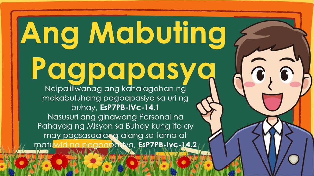 E.s.P 7 Lesson 1 Quarter 4 | Ang Mabuting Pagpapasya | Melc-Based - YouTube