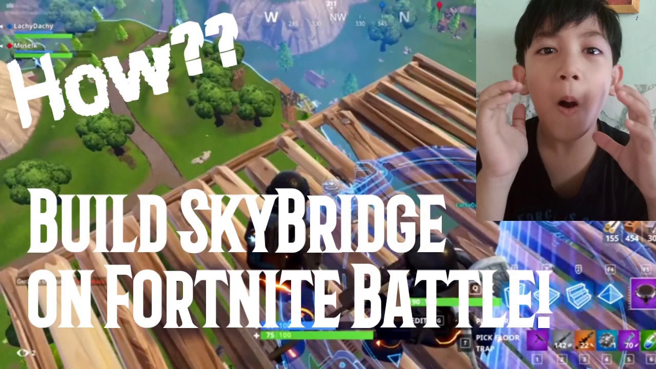 How to Build Sky Bridge on Fortnite Battle - YouTube