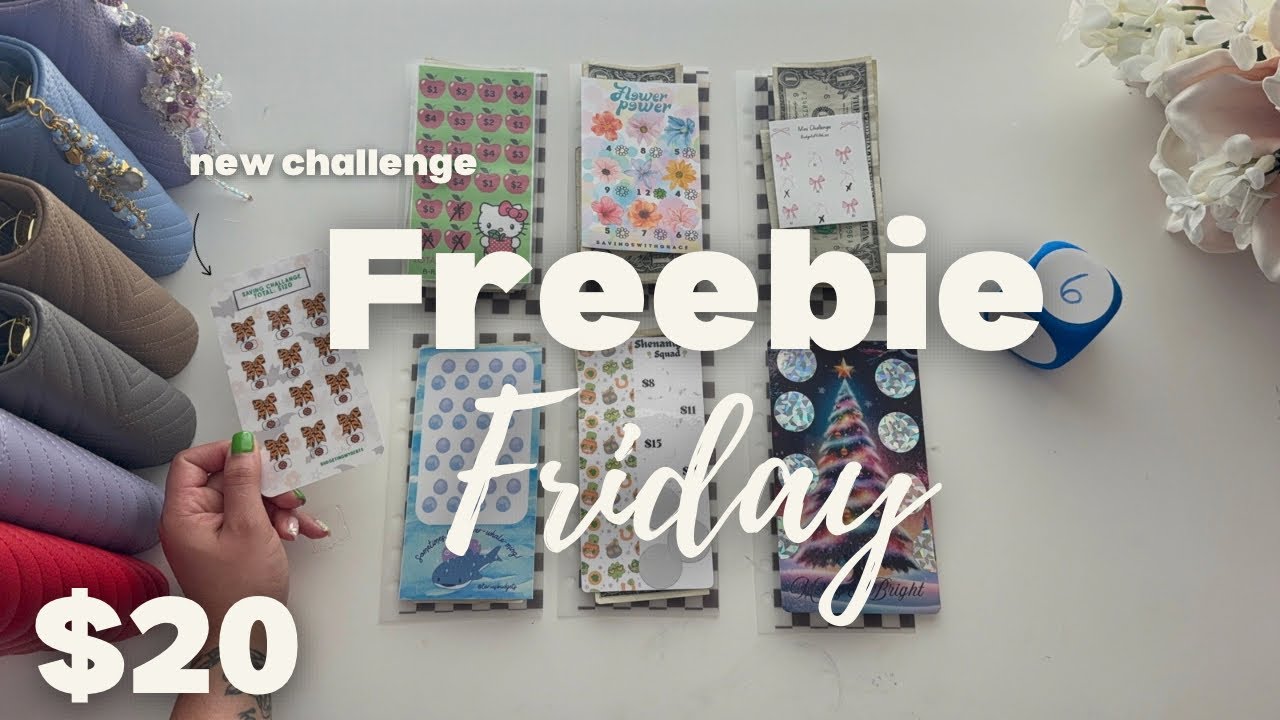 Freebie Friday $20 | Saving Challenges - YouTube