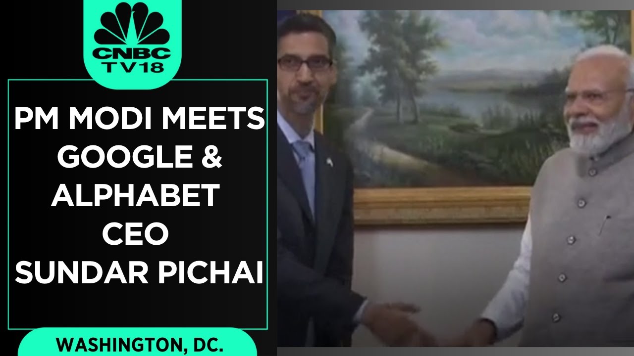 Prime Minister Narendra Modi Meets Google And Alphabet CEO Sundar ...