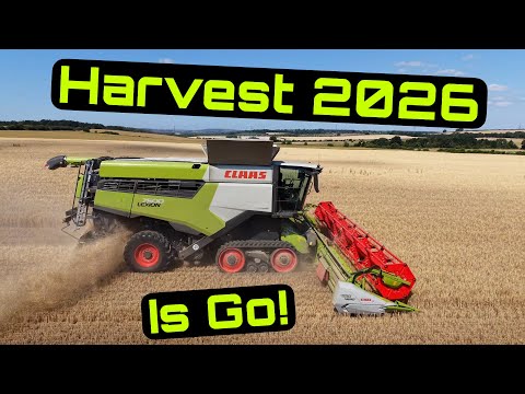 New Claas Lexion Starts Harvest on the Farm! 2026! 