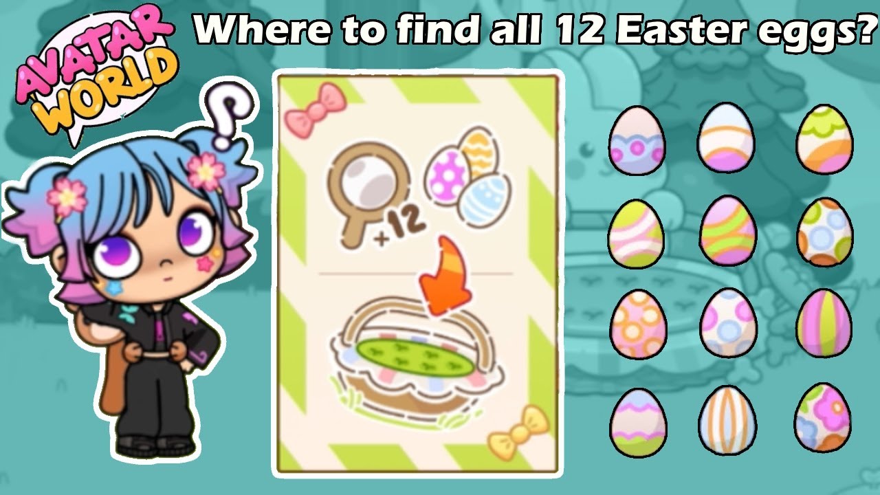 ALL NEW EASTER EGG HUNT SECRETS in AVATAR WORLD 😍 , AVATAR WORLD NEW ...
