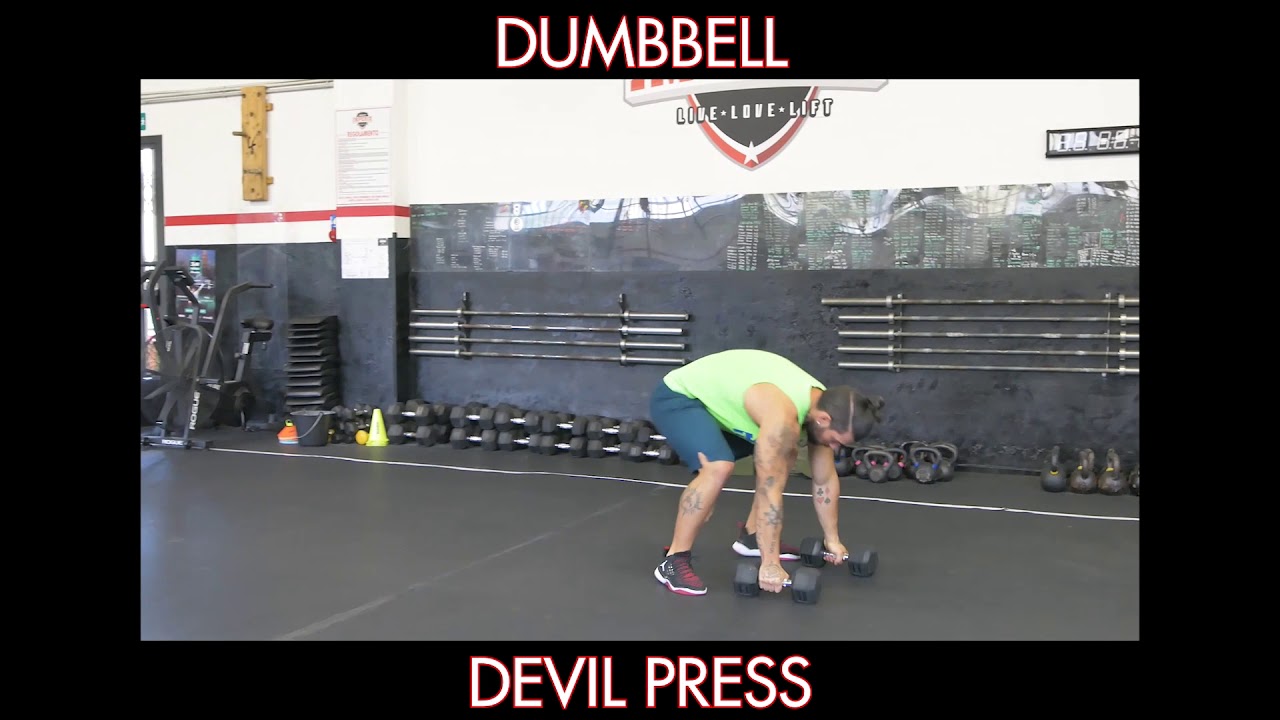 Dumbbell Devil Press - YouTube