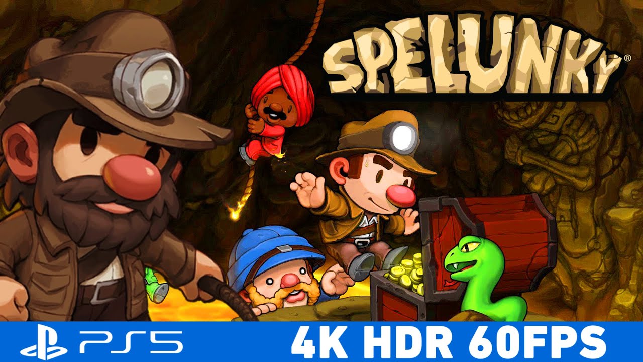 Spelunky Gameplay No Commentary | PS5 - YouTube