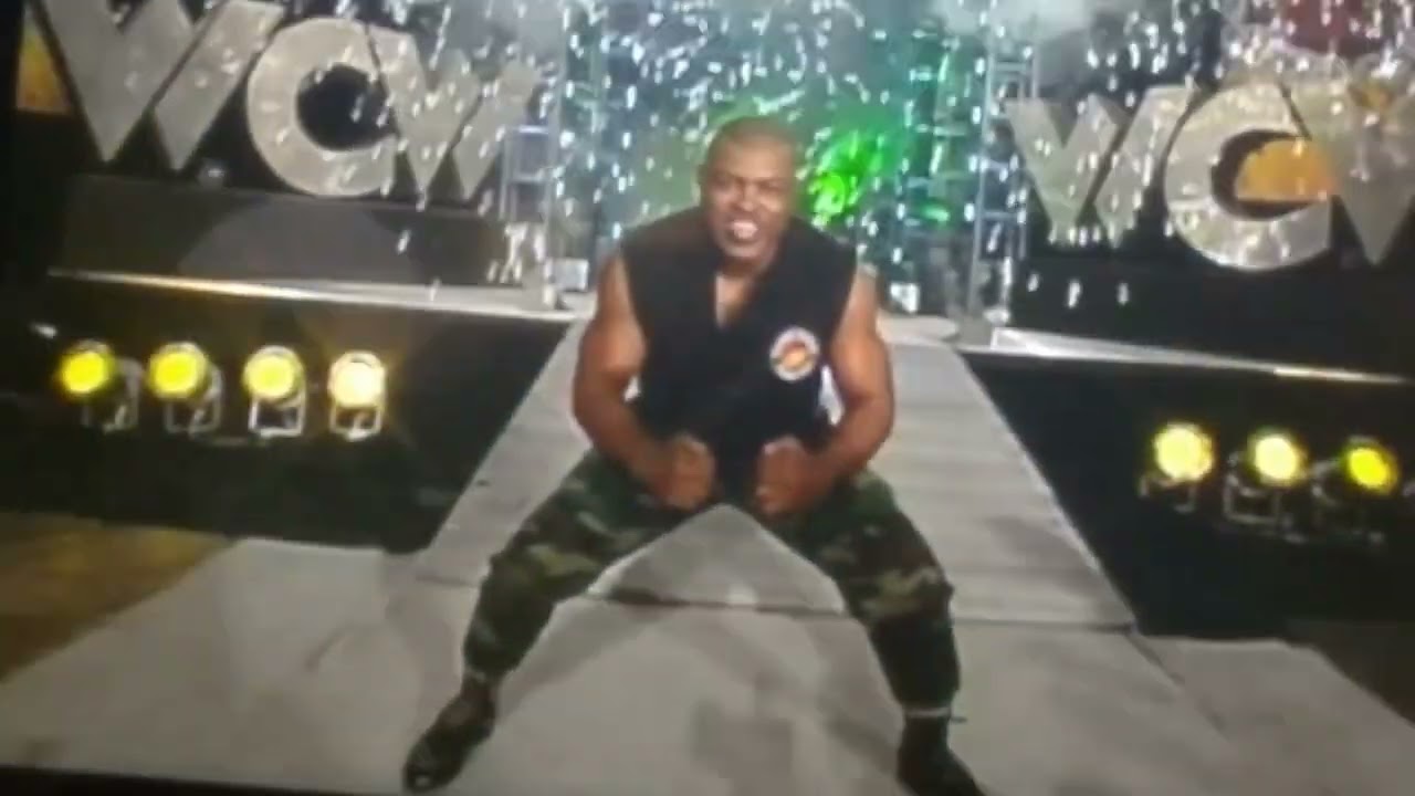 The Sarge Farts or Craps Fireworks & Pyro duringventrance on WCW MONDAY ...