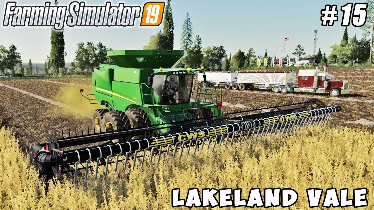 Picking up hay bales, harvesting soybeans with new combine | Lakeland ...