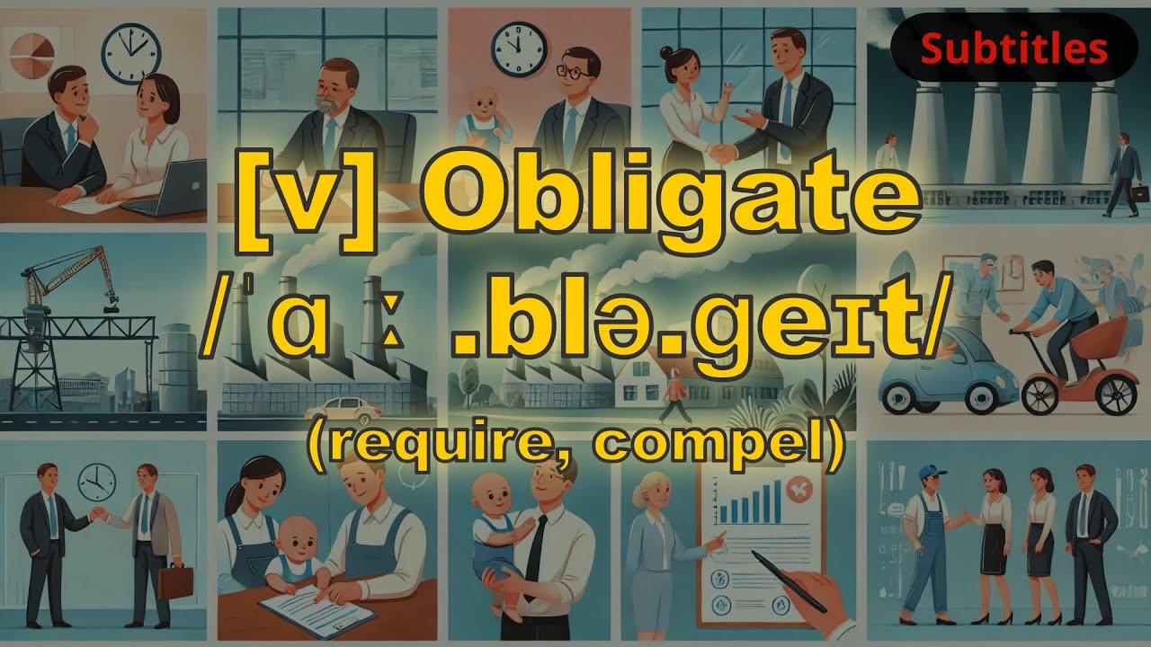 [v] Obligate meaning (require, compel) with 5 examples - YouTube