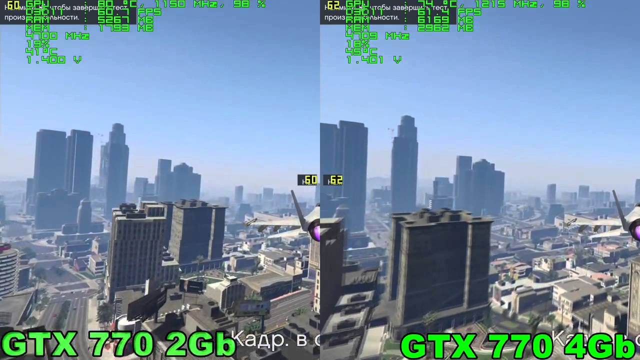 GTX 770 2Gb vs 770 4Gb in GTA 5 - YouTube