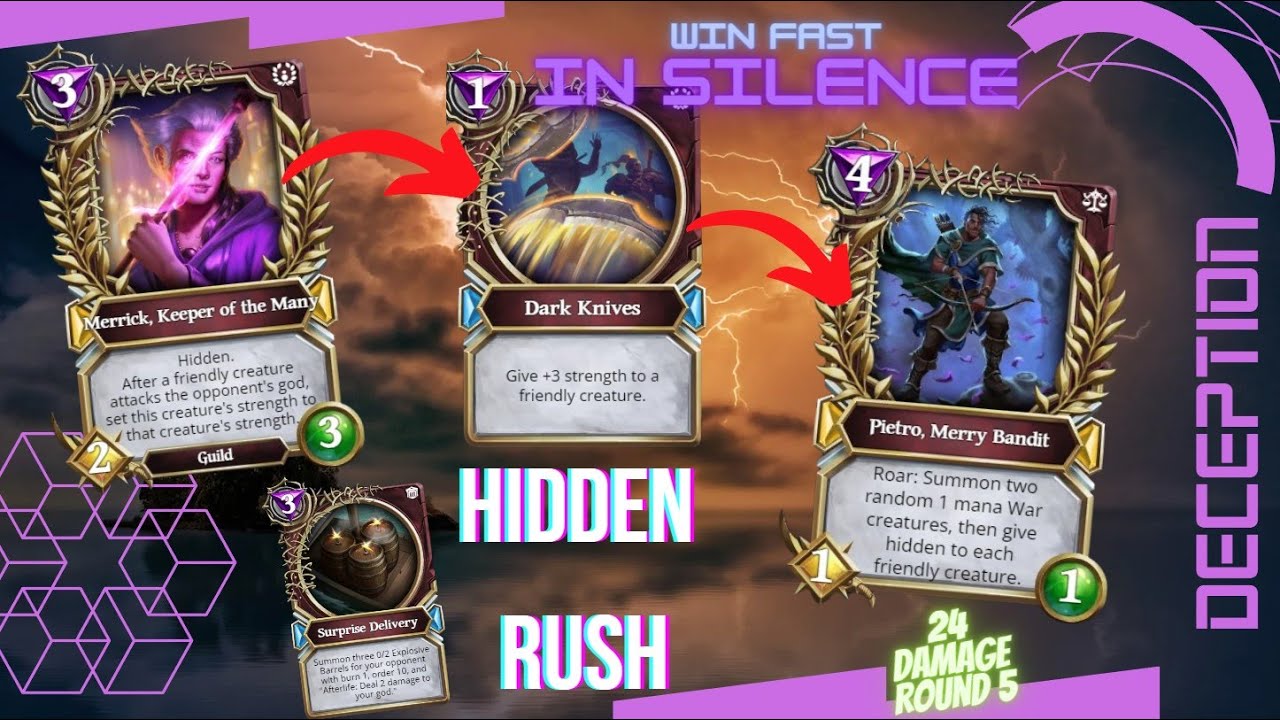 Gods Unchained: My way back to mythic with HIDDEN RUSH aggro deception ...