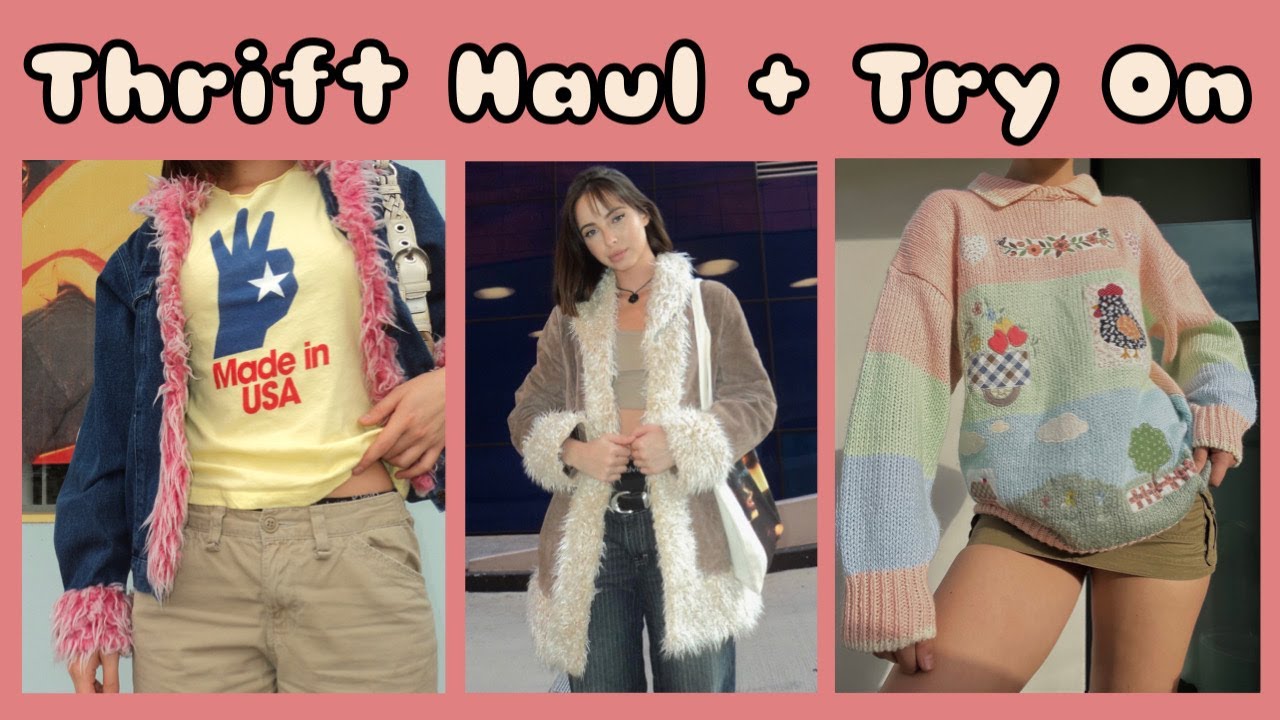 twee time -- super cute thrift haul + try on - YouTube