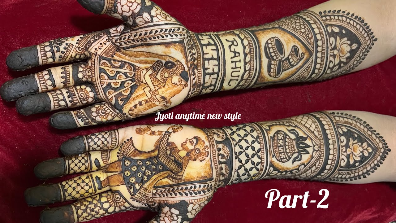 How to Draw Bride Using Henna|Fullhand Bridal Mehndi |dulha wali mehndi ...