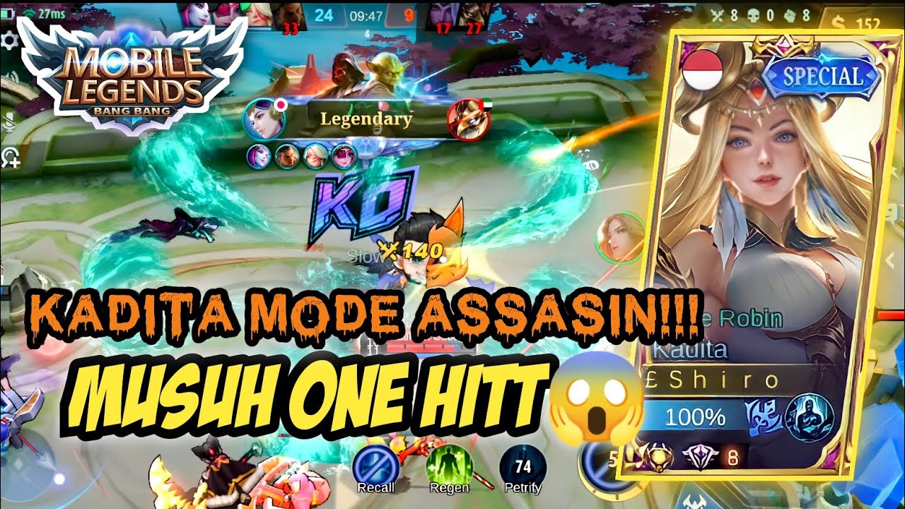 KADITA GAMEPLAY DAN ROAMING LANE [BUILD KADITA TERBARU 2022] - YouTube