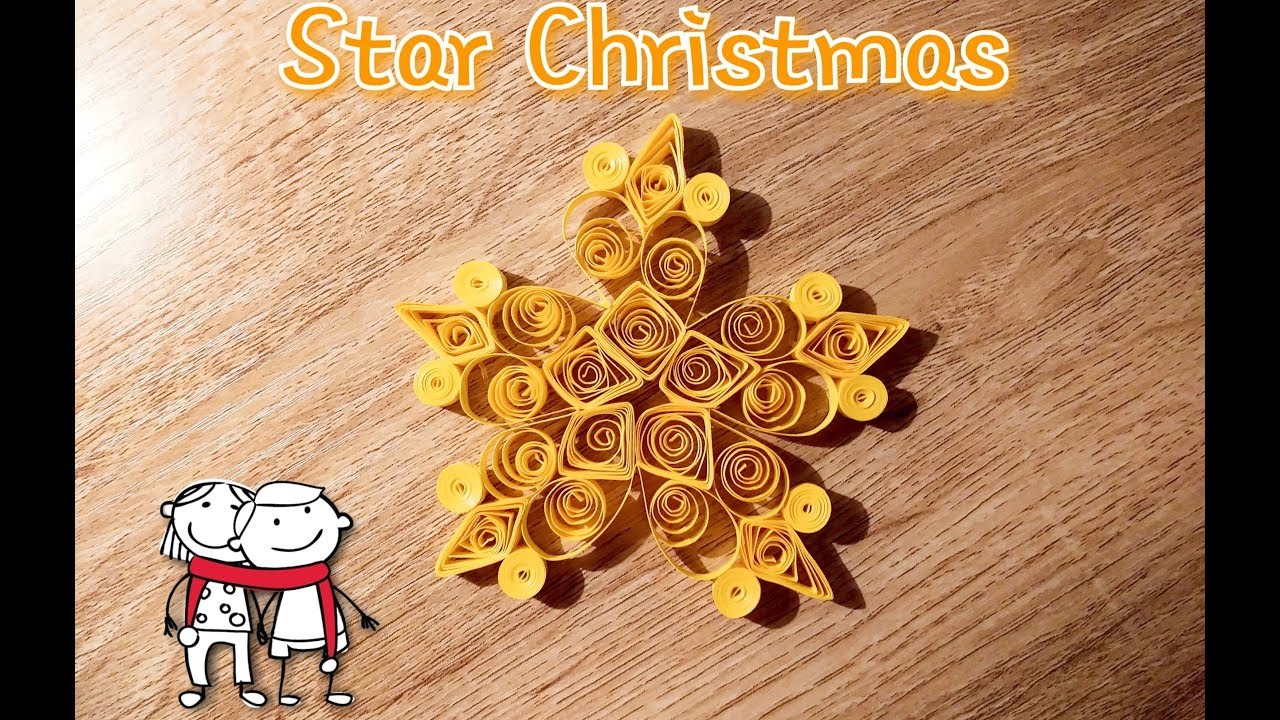 Star Christmas with quilling - YouTube