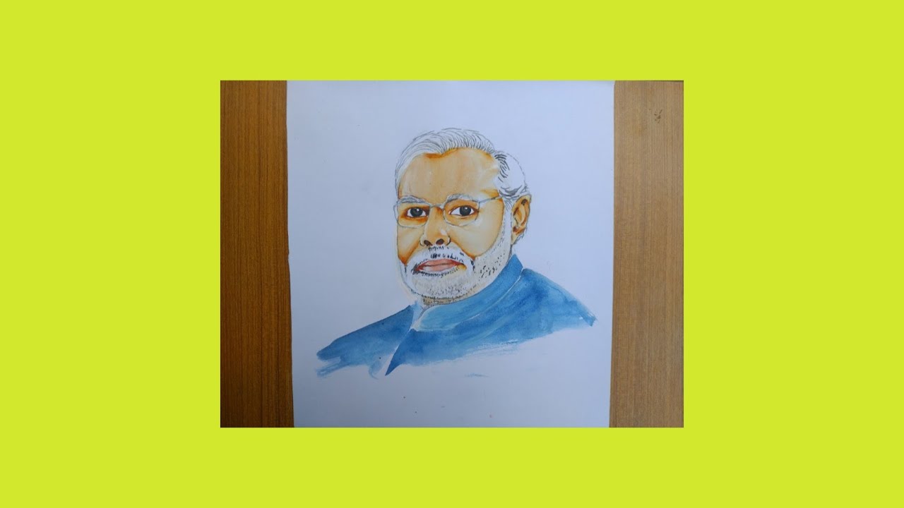 HOW TO DRAW NARENDRA MODI - YouTube