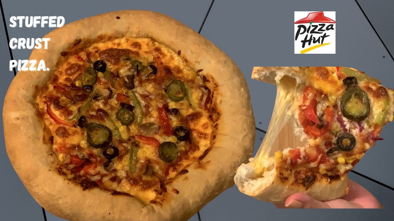 How To Make Stuffed Crust Pizza | Pizza Hut Style Recipe - YouTube