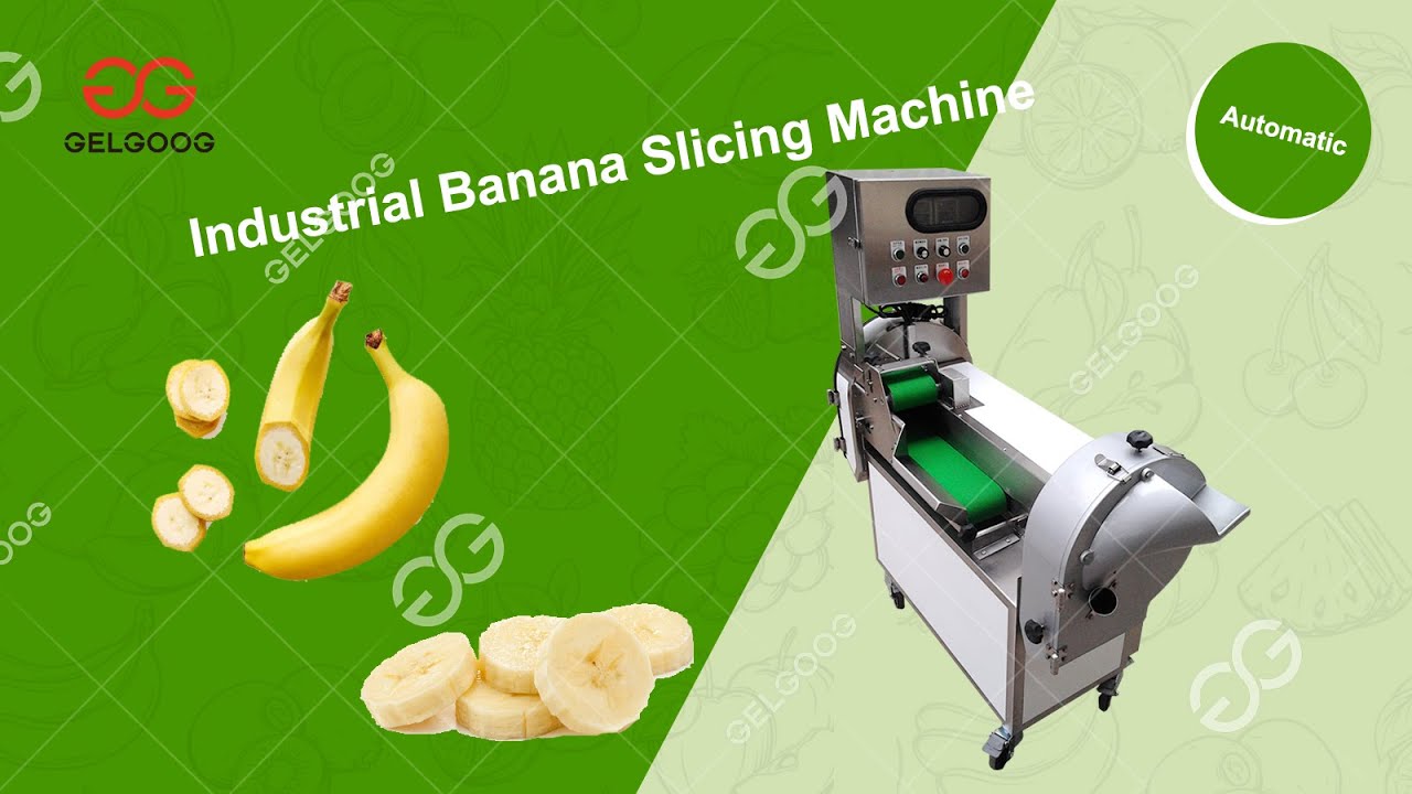 Automatic Banana Plantain Chips Slicing Cutting Machine - YouTube