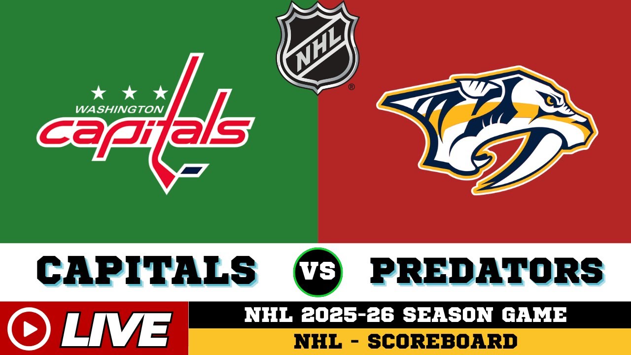 🔴LIVE : Washington Capitals Vs Nashville Predators | NHL 2026 | NHL ...