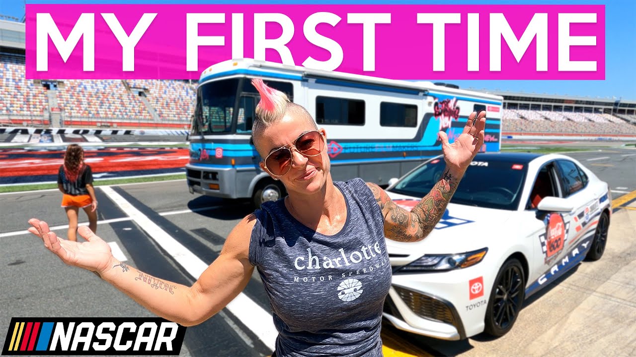 I Drove the RV for the first time on a RACE track! EPIC NASCAR Road ...