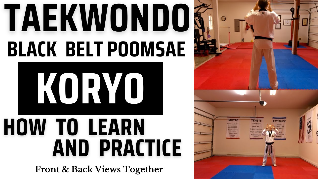 Koryo Taekwondo Black Belt Form 1 #taekwondo #taekwondoforms # ...