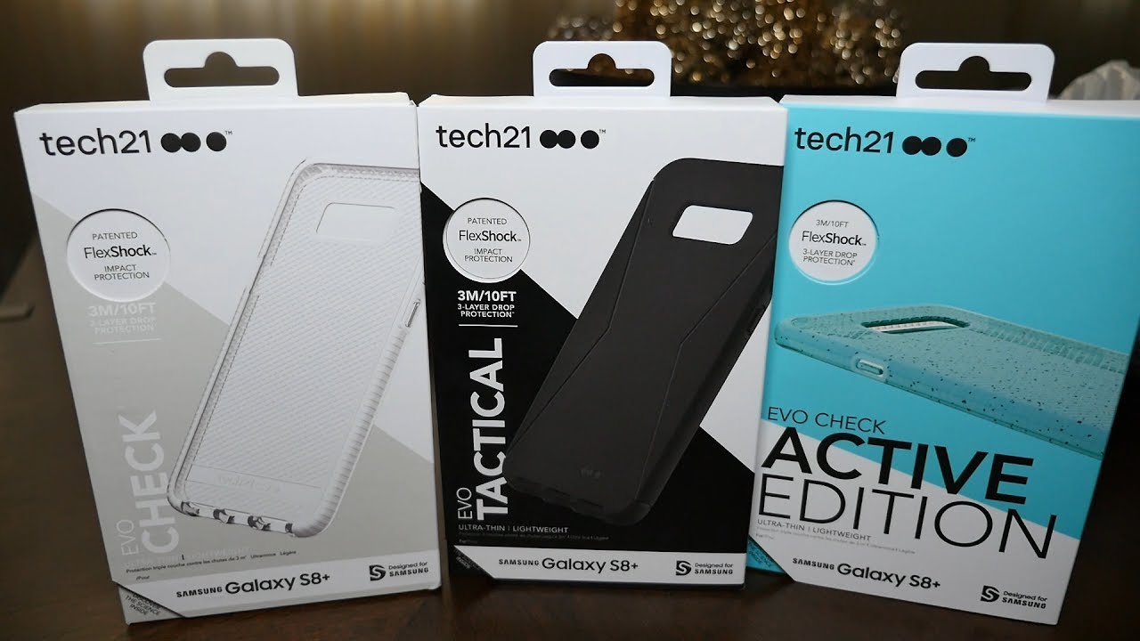 GALAXY S8 PLUS TECH 21 Cases REVIEW - YouTube