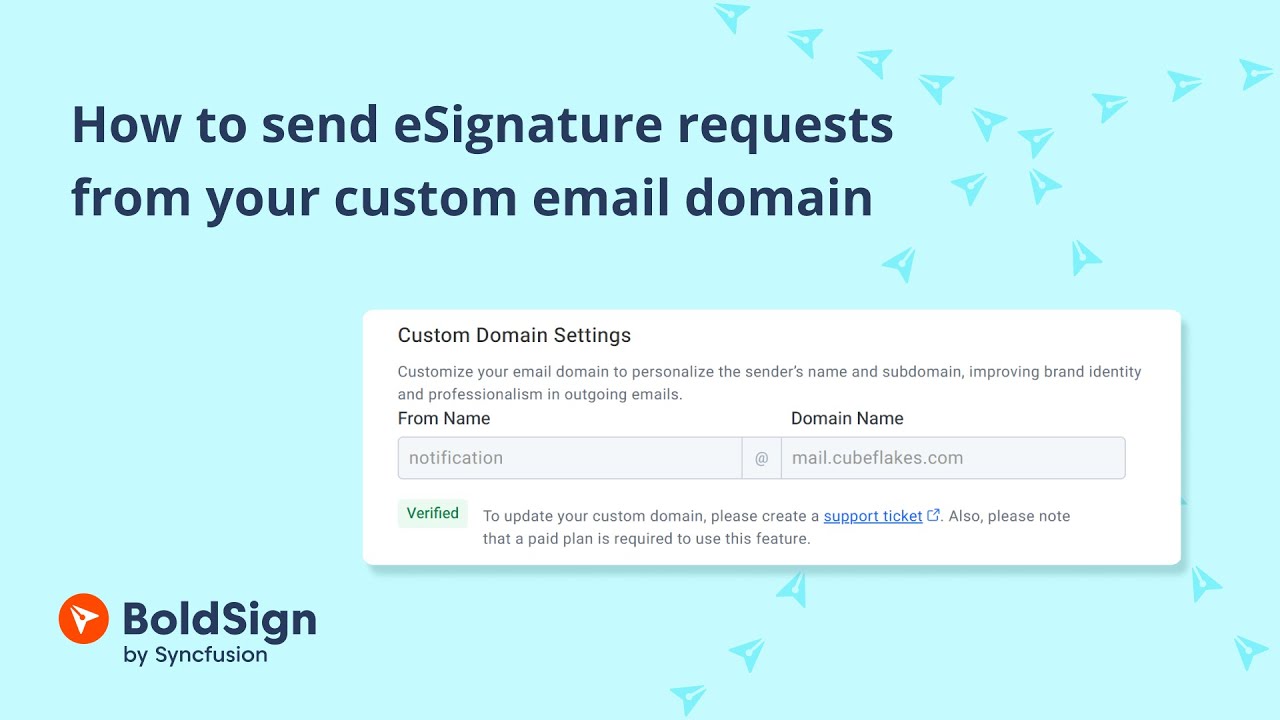 How to Send eSignature Requests from Your Custom Email Domain - YouTube