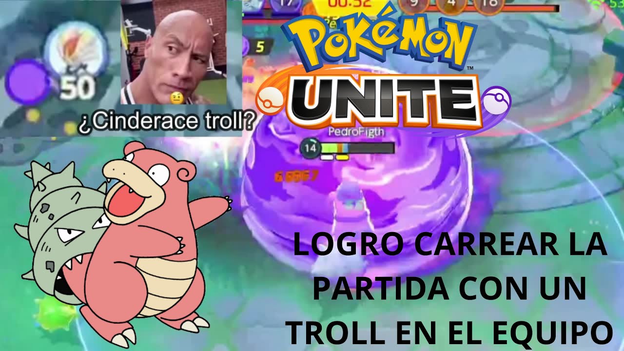 SLOWBRO CARREA LA PARTIDA CON UN TROLL. SIMPLEMENTE INCREÍBLE. POKEMON UNITE SLOWBRO BUILD ...
