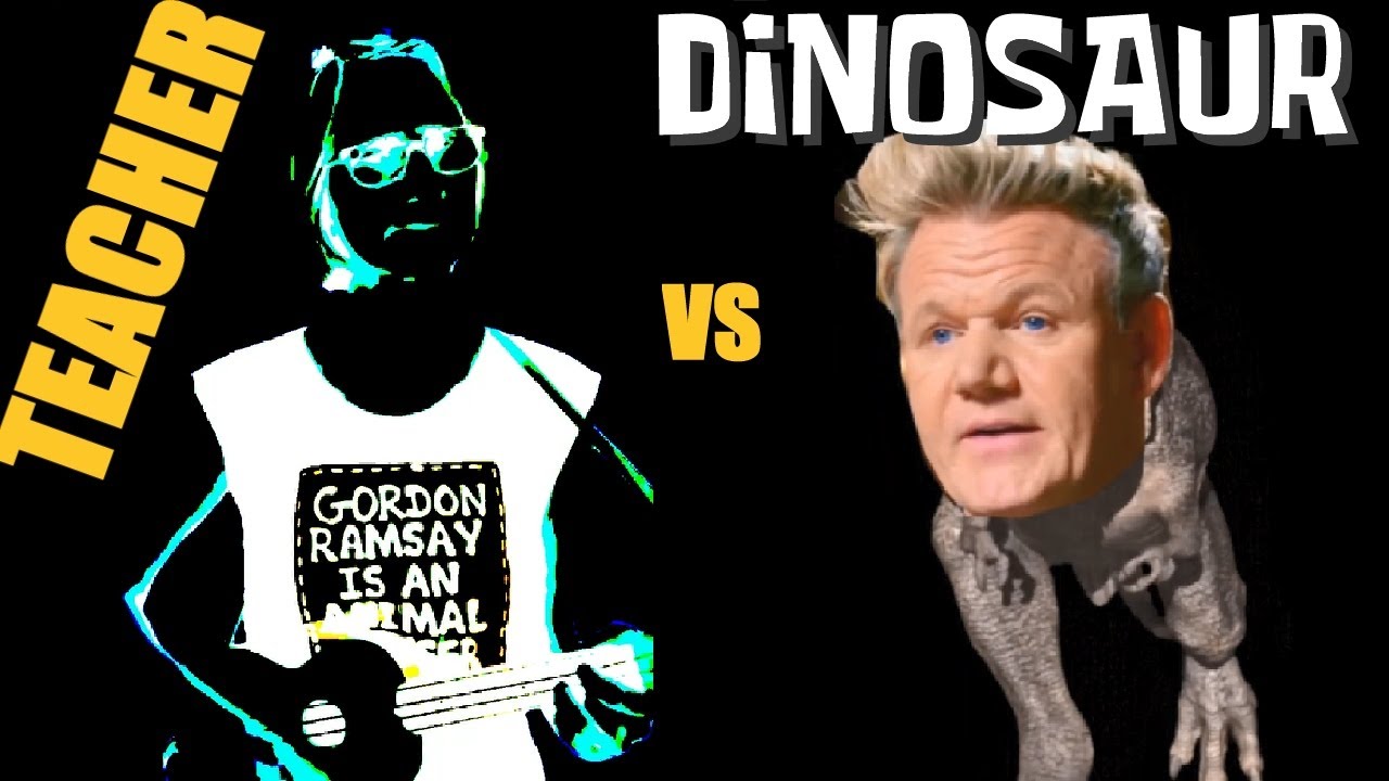 That Vegan Teacher 𝗦𝗟𝗔𝗠𝗦 Dinosaur Chef Gordon Ramsay - YouTube