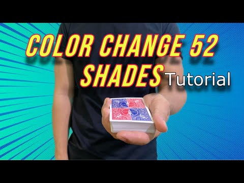 COLOR CHANGE CARD 52 Shades TUTORIAL - YouTube