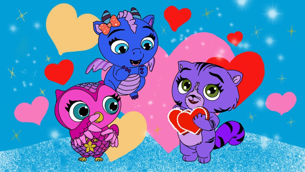 How to draw Little Charmers Flare, Seven and Treble Coloring Book and ...