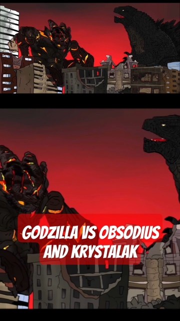 Monsterverse Godzilla VS Obsidius and krystalak - YouTube