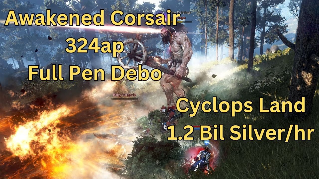 BDO | Awak Corsair 324ap | Dehkia Cyclops Land | 12.8k trash/hr lv2 ...