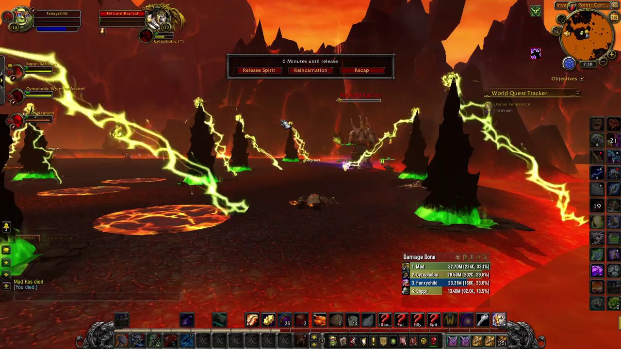 World of Warcraft Legion Argus Invasion Point Cen'gar Orc Shaman - YouTube