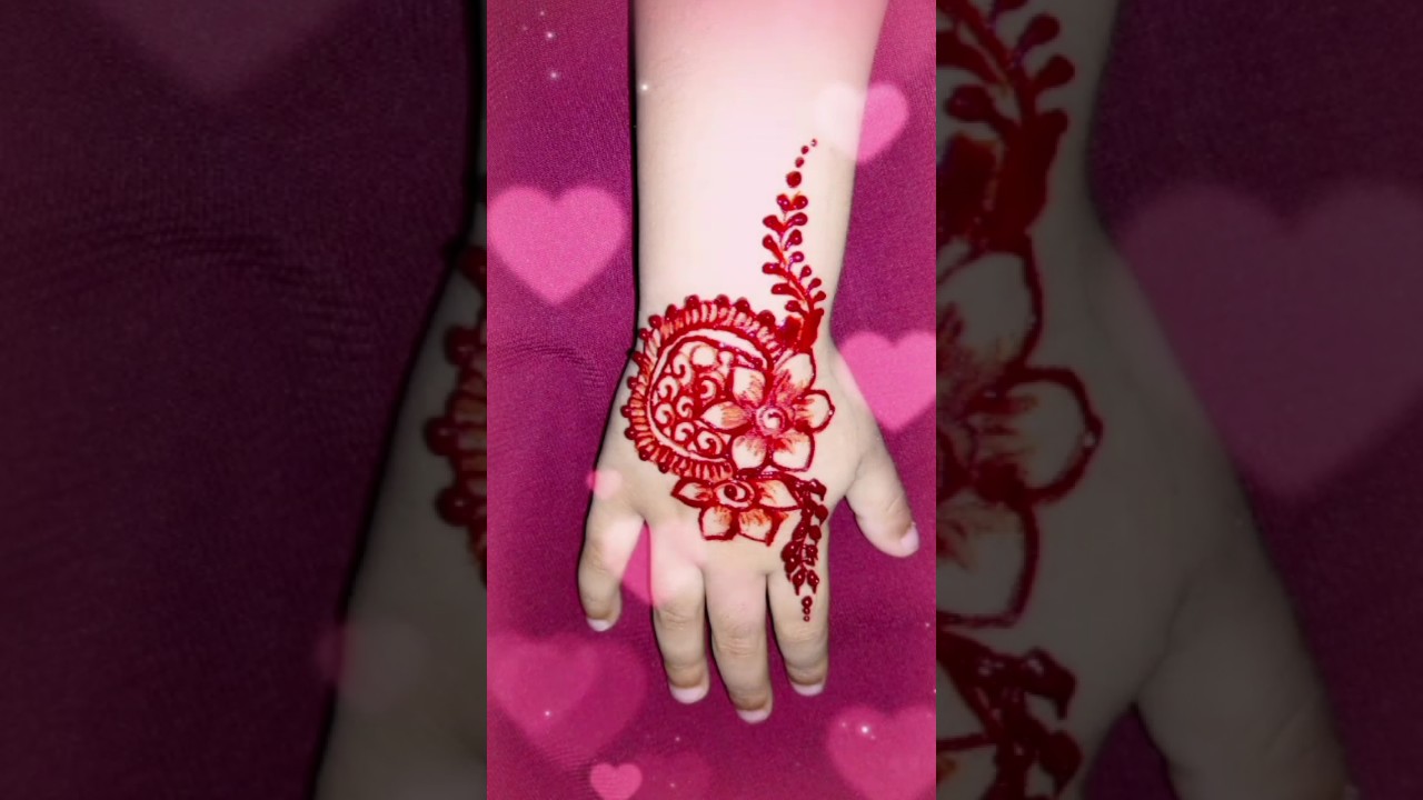 Beautiful baby hand mehedi design. #artbysadia #mehedidesign # ...