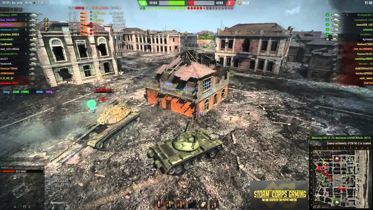 World of Tanks - T-54 Wolfpack - All Aboard The Pain Train - YouTube