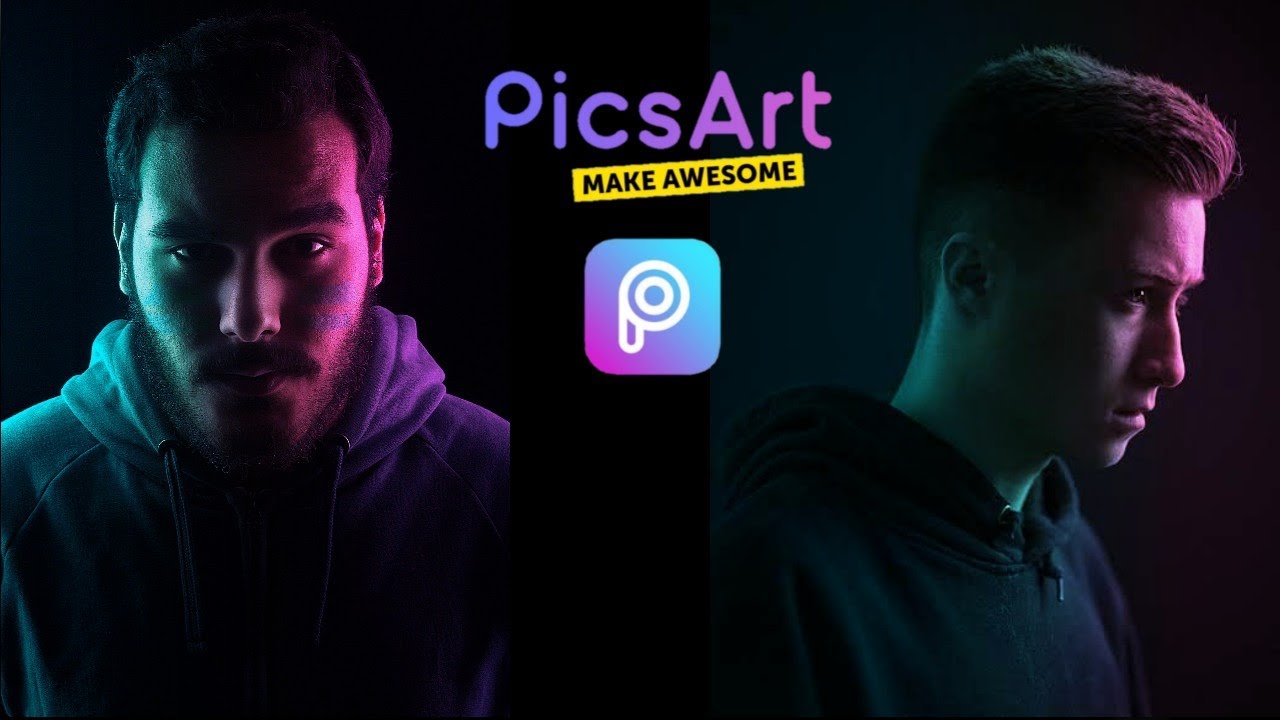 Easy method for dual lightning portrait in picsArts .... - YouTube