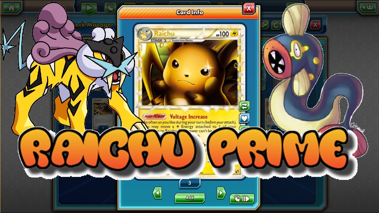 LEGACY Raichu Prime / Eels Deck: Pokemon TCGO (PTCGO) - YouTube