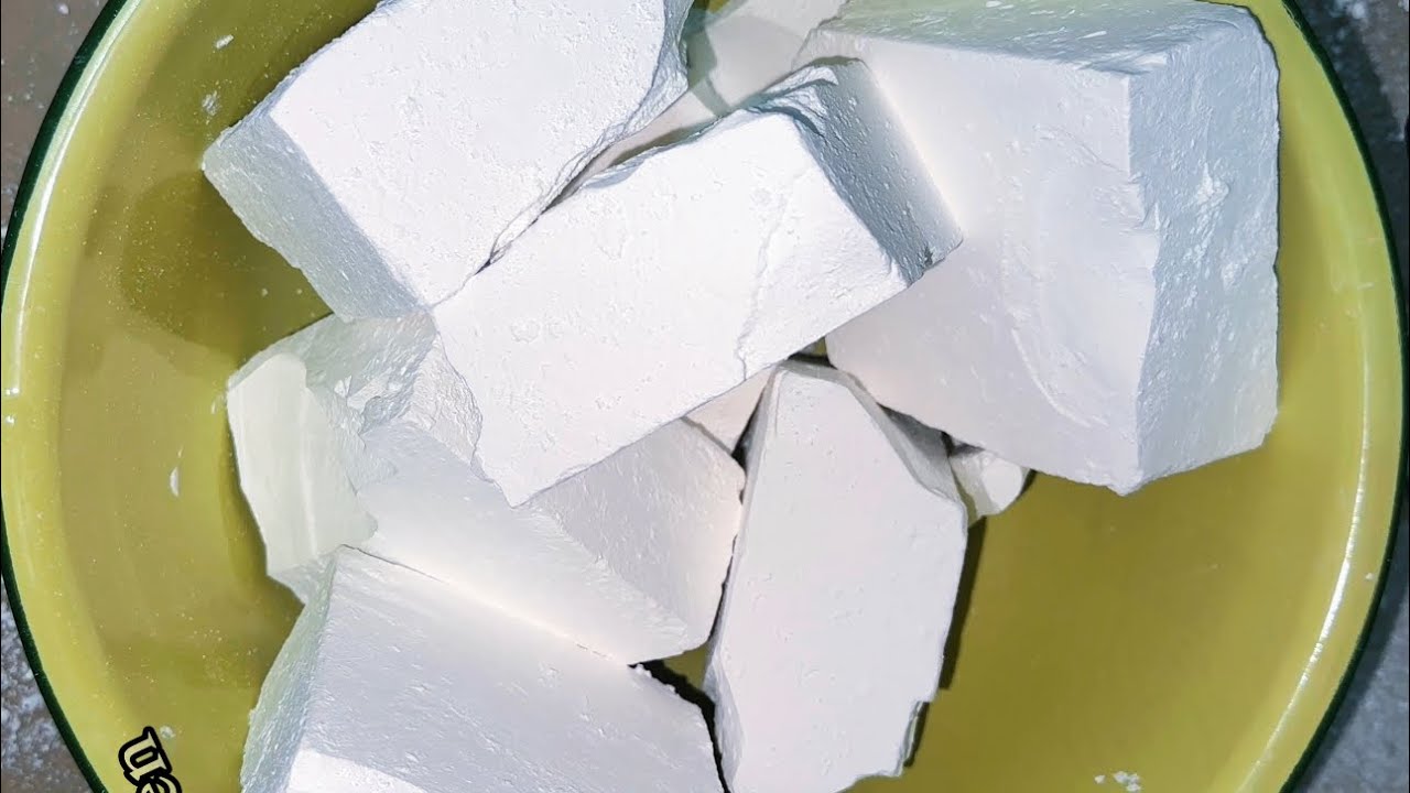 Original | Enamel bowl and hard chalk - YouTube