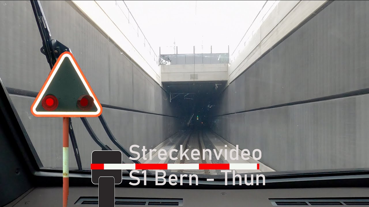 cab ride / Führerstandsmitfahrt S1 Bern - Thun - YouTube