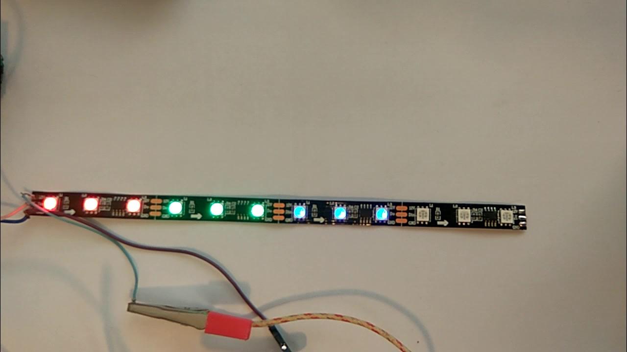 Адресная светодиодная лента (Arduino) - YouTube
