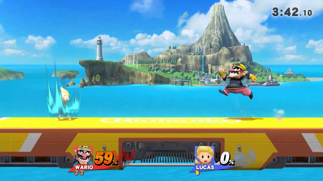 Smash 4: Wario shield break - YouTube