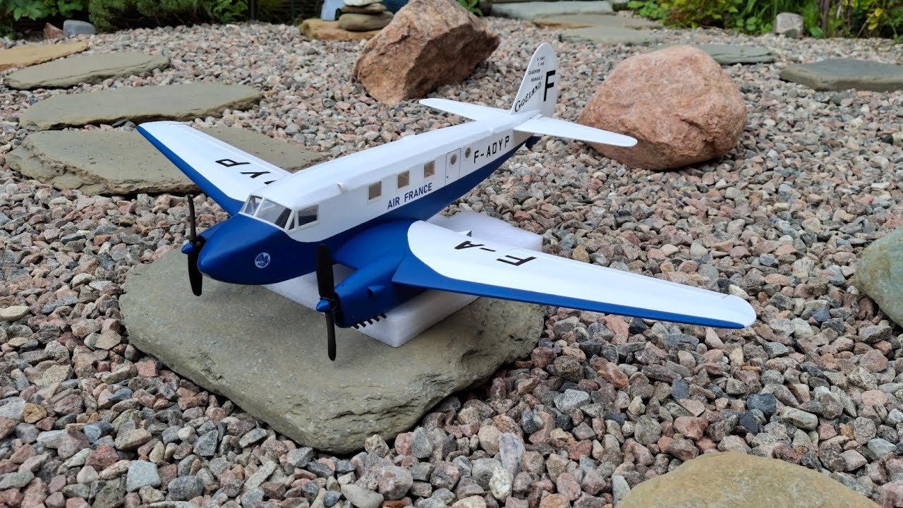 Caudron C445 Goeland 1930s Airliner rc model - YouTube