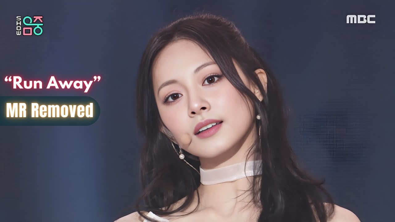 Tzuyu (TWICE) ツウィ 쯔위 - "Run Away" LIVE VOCALS (MR REMOVED) | MusicCore [240907] - YouTube